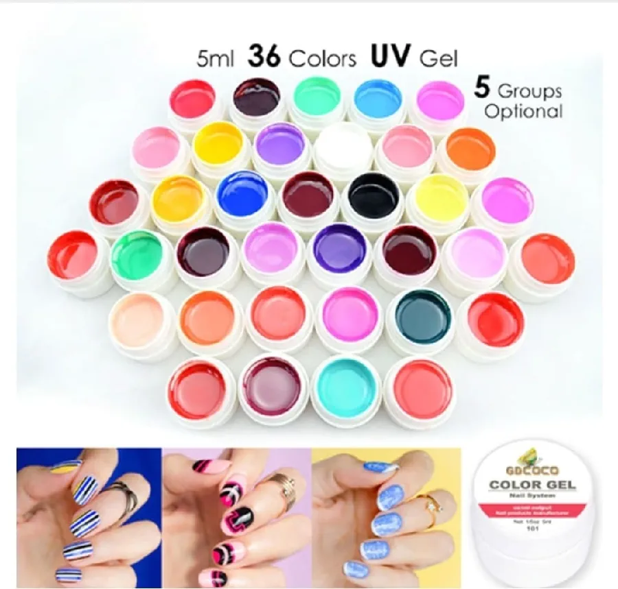 Kit de 36 Gel de Color para Uñas. | Nail Art Store