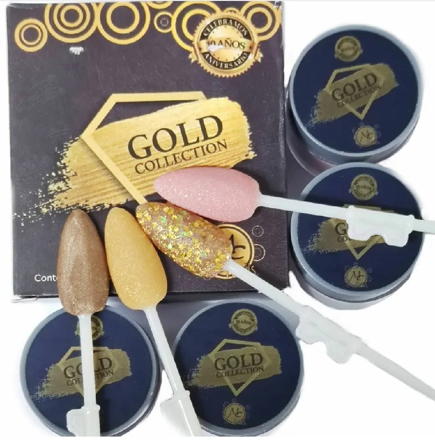 Colecciones MC Nails de 4 polímeros Gold | Nail Art Store