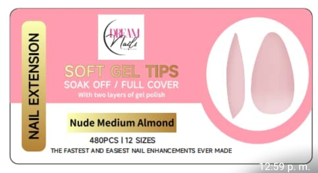 SOFT GEL TIPS FULL COVER 480 DREAM NAILS | Nail Art Store
